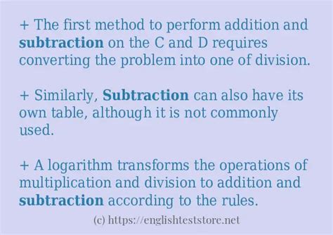 Subtraction Sentence Examples Englishteststore Blog Subtraction Sentence Examples Englishteststore Blog