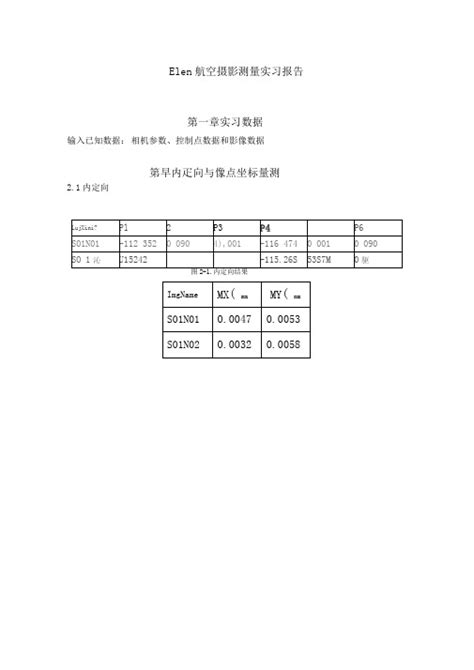 elen航空摄影测量实习报告 文档之家