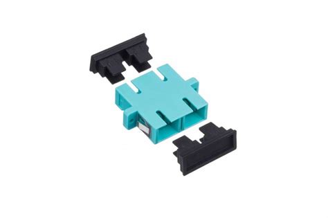 Fiber Optic SC Duplex Adapter FTTH OM3 Optical Coupler Spring Optical