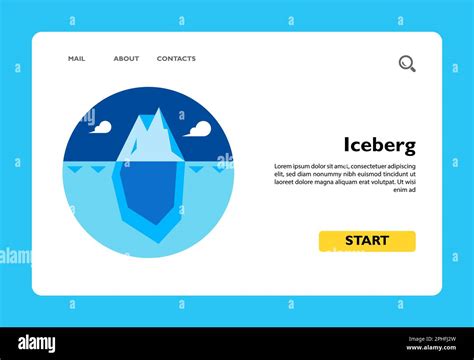 Tip Of The Iceberg Stock Vector Images Alamy