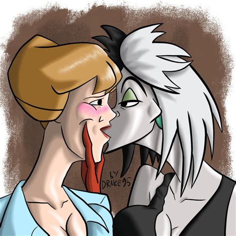 Rule 34 101 Dalmatians Anita Radcliffe Aroused Breast Press Cruella