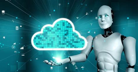ai robot huminoid uses cloud computing technology to store data on