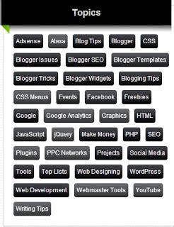 Css Beautiful Category Labels Widget For Blogger BLOG NEWBIE