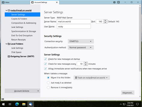 Rocky Linux 8 Ssltls Setting Postfix And Dovecot Server World