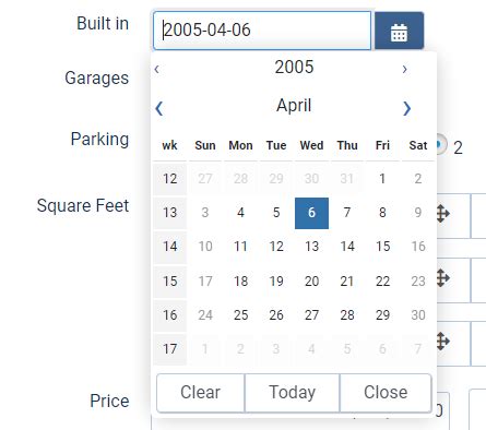 Features Date Field FLEXIcontent Advanced CCK For Joomla
