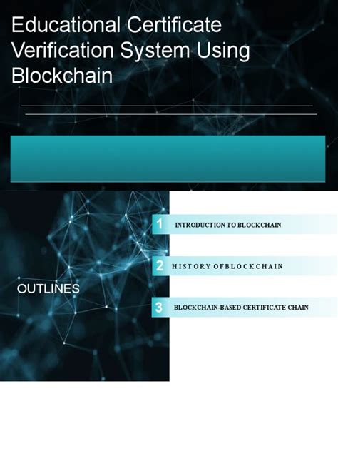 Educational Certificate Verification System Using Pdf Security Engineering Distributed