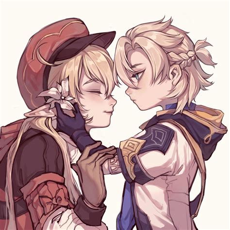 Klee And Albedo Genshin Impact Drawn By Doupu Danbooru