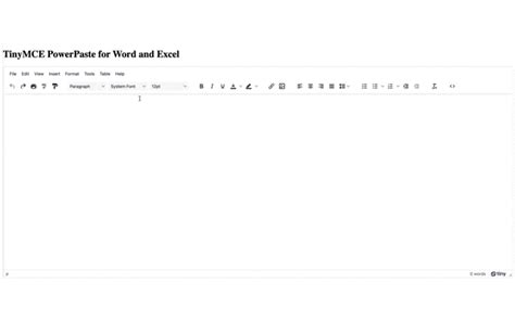 Copy And Paste Content From Word Or Excel To Your Web Application Tinymce