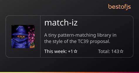 Best Of Js • Match Iz