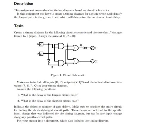 Solved Description This Assignment Covers Drawing Timing