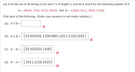 solved let s be the set of all strings of o s and 1 s of