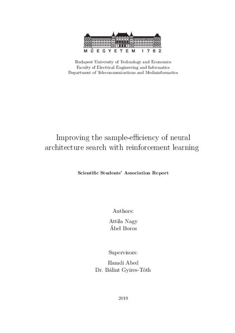 Pdf Improving The Sample Efficiency Of Neural Architecture Search