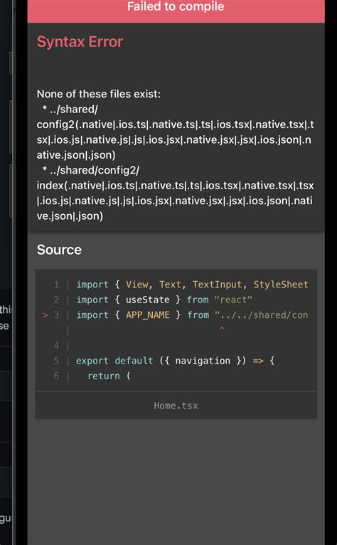 Importing Outside Of The Source Directory Is Not Allowed · Issue 483 · React Native Community