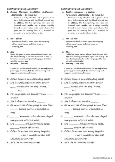 341 Addition English ESL Worksheets Pdf Doc