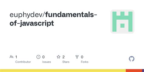 GitHub Euphydev Fundamentals Of Javascript