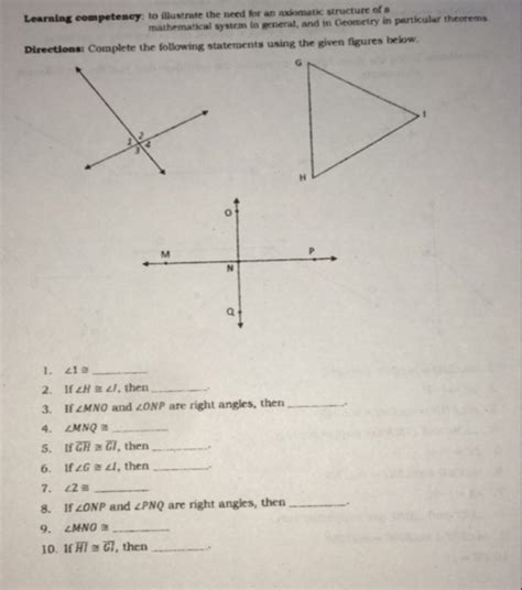 Solved Learning Competeney To Illustrate The Need For An Axiomatic Structure Of A Mathematical