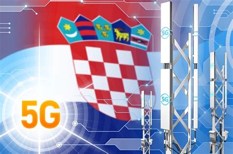 크로아티아 5g 산업 일러스트 플래그와 현대 배경에 큰 셀룰러 네트워크 돛대 또는 타워 3d 일러스트 0명에 대한 스톡 사진 및 기타 이미지 Istock