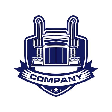 Premium Vector Semi Truck Trailer Logo Trucking Logo