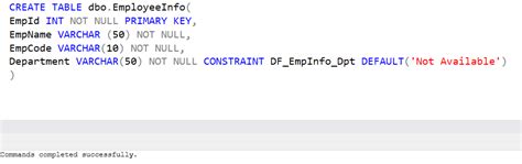 Sql Default Constraint Sqlskull