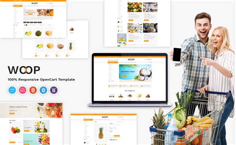Woop Grocery Store Opencart Template Download