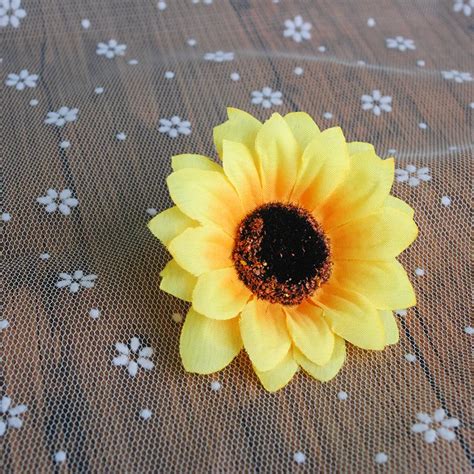 태양 꽃 인공 꽃 실크 터치 진짜 해바라기 화환 꽃 웨딩 홈 바느질 Diy 장식 1 피스flower Silkartificial Flowers Silksunflower