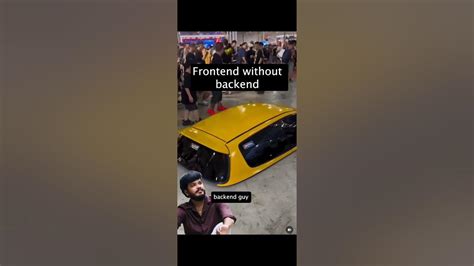 Frontend Without Backend Meanwhile Backend Developer😎 Shorts Coding