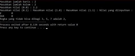 mencari bilangan dalam array yang tidak habis dibagi 3 5 dan 7 dalam