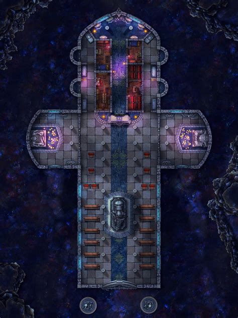 Cathedral Battlemap Dnd Map Dandd Battlemap Temple Church Dungeons