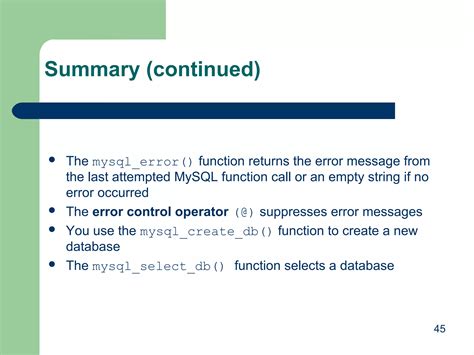 Php With MYSQL Database PPT