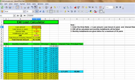 EMI Calculator And Loan Calculator An Xls Attached To Help You