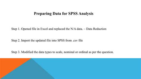 Preparing Data For Spss Analysis PPTX Physics Science