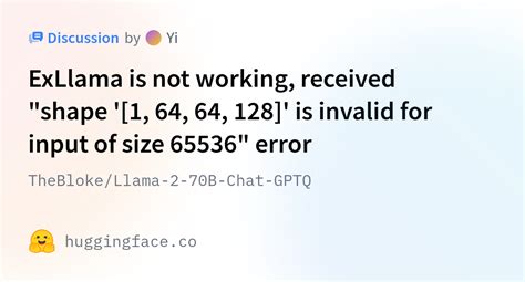 thebloke llama 2 70b chat gptq · exllama is not working received