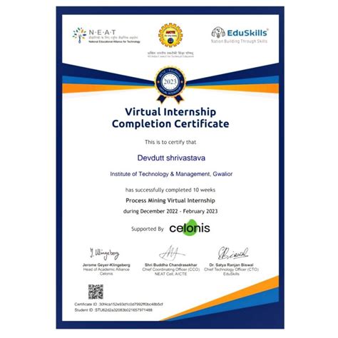 Devdutt Shrivastava On Linkedin Internship Certificate