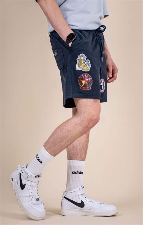 Шорты спортивные Alpha Industries Patched Jersey Short Ss 26 Rep Blue