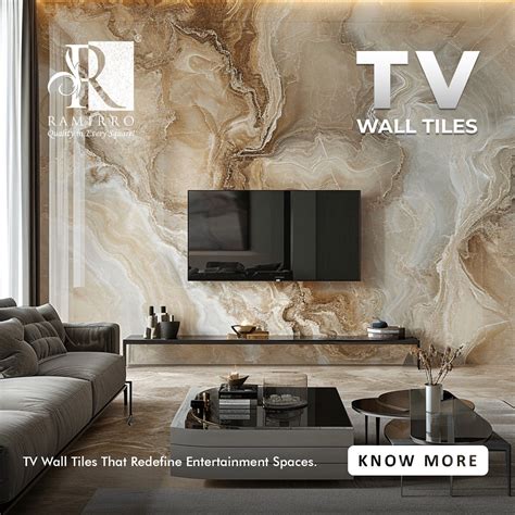 Tv Wall Tiles Design Simple