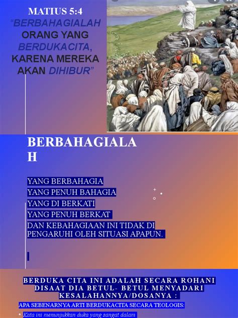 Matius 5 Dukacita Pdf Memasak Makanan And Anggur Agama And Spiritualitas
