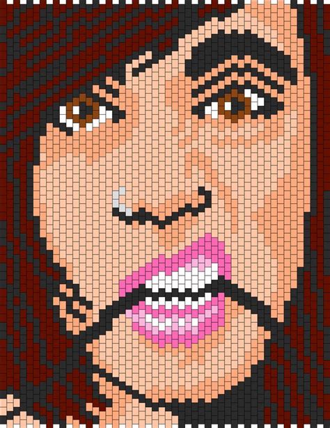 Vic Fuentes From Pierce The Veil Perler Bead Patterns Cross Stitch