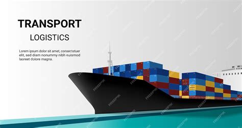 화물 선박으로 운송 온라인 주문 추적 글로벌 물류 해상 물류 선박 창고 화물 컨테이너 택배 웹사이트 또는 배너에 대한 개념 3d 관점 ⁇ 터 일러스트레이션 프리미엄 벡터