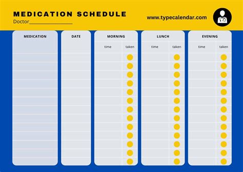 Medication Chart Printable Free Free Printable Chart
