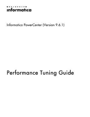 Informatica Performance Tuning Guide Fill And Sign Printable Template Online