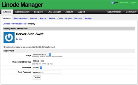 deploying server side swift to linode by jonathan guthrie server
