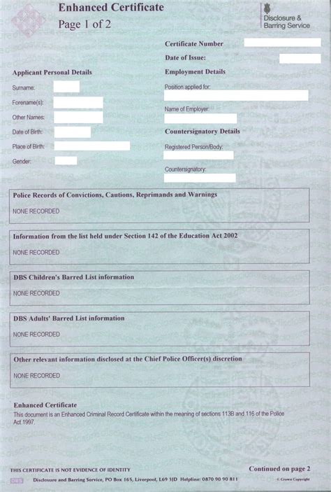 Enhanced Dbs Certificate Lantum