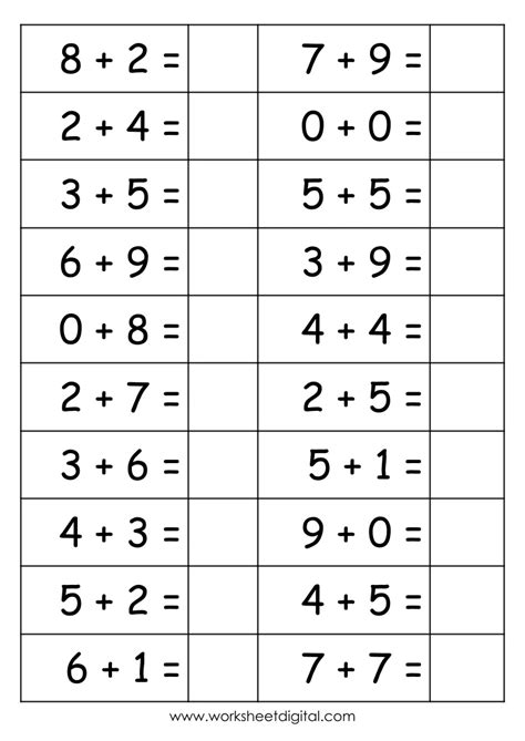 Addition Worksheets