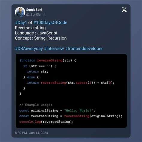 sumit soni on linkedin day1 100daysofcode dsaeveryday interview frontenddeveloper