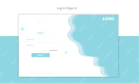 로그인 페이지 Ui 디자인 템플릿 프리미엄 Psd 파일