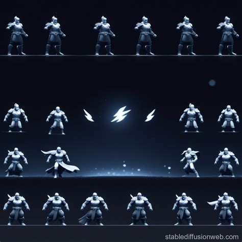 16 Bit Game Hero S Sprite Cycle Stable Diffusion Online