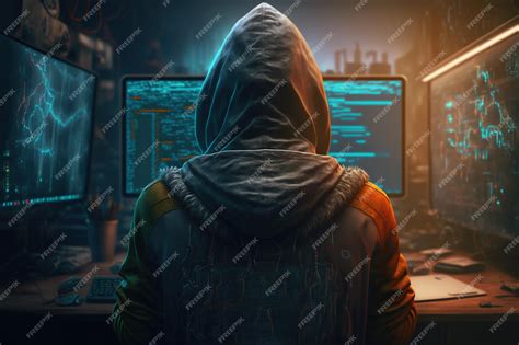 Premium Photo A Hacker Compromising Security System Generative Ai