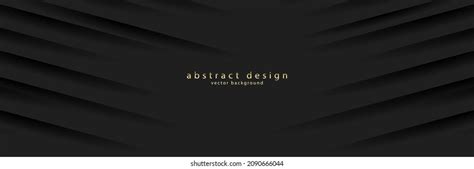 Abstract Black Gray Triangle Overlapping Layer Stock Vector Royalty