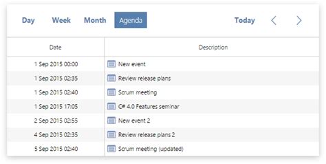 ASP NET Scheduler Control Event Calendar For ASP NET MVC DHTMLX