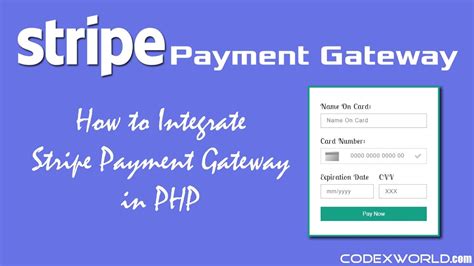 Stripe Payment Gateway Integration In Php Youtube